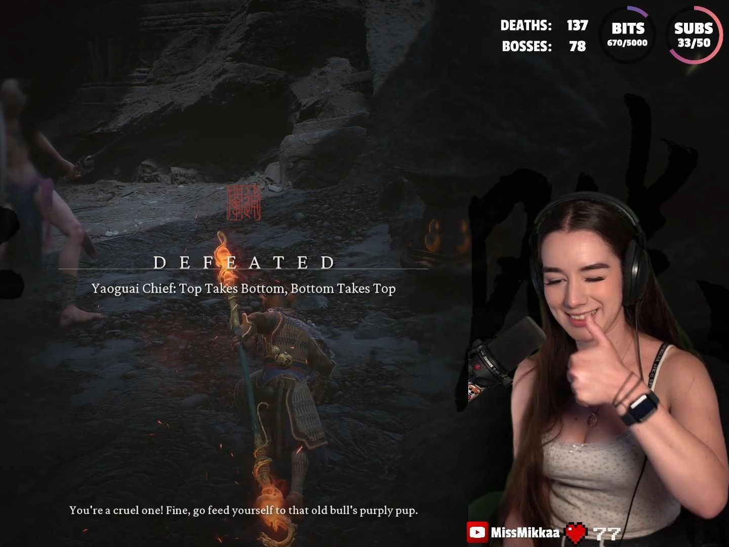 【黑神话悟空】女武神小姐姐打第五章隐藏boss掀烘兴、兴烘掀_单机...