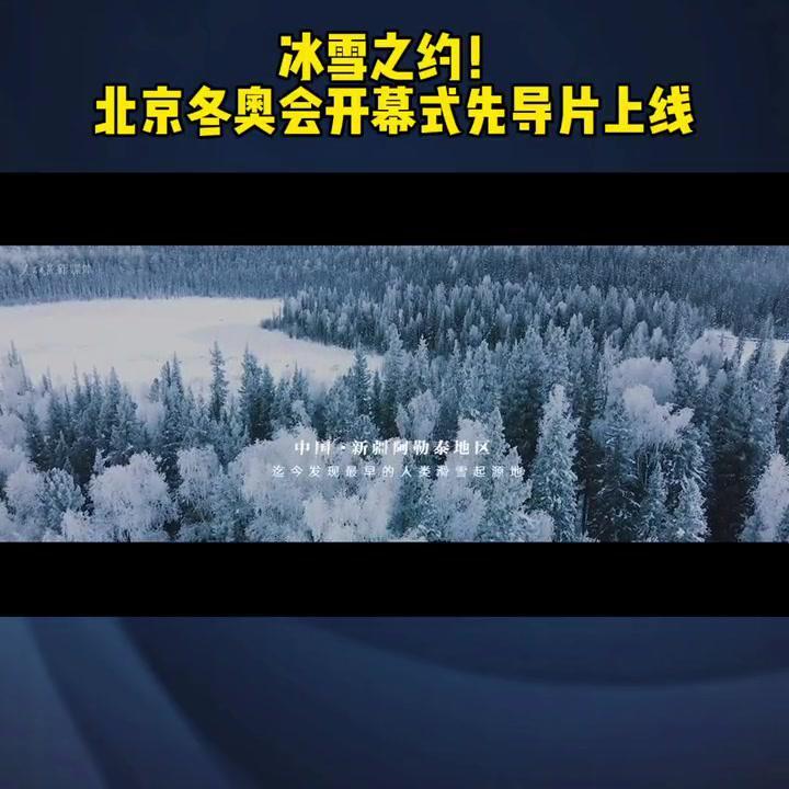 冰雪之约!#北京冬奥会开幕式先导片上线一朵雪花,飘向鸟巢,见证了.