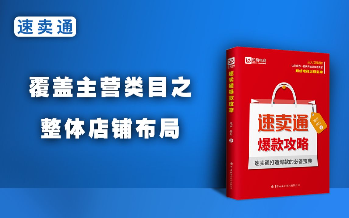 速卖通,覆盖主营类目之整体店铺布局