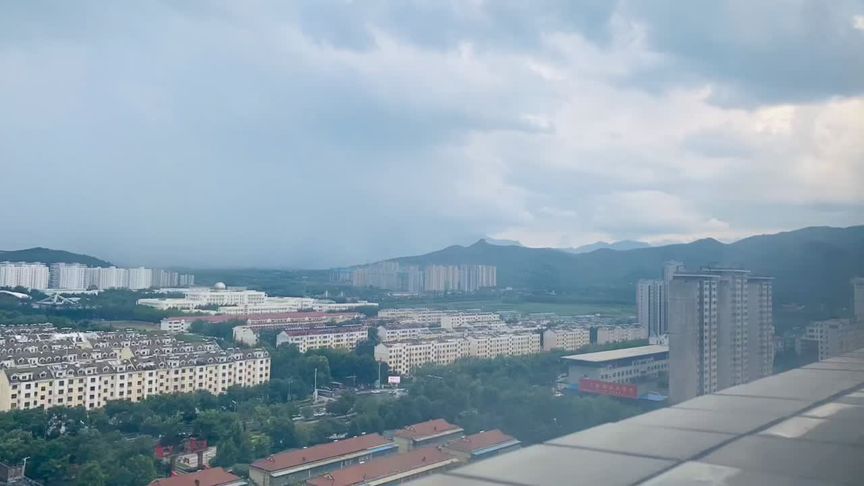 偶然记录下暴雨来袭的全过程,震撼#暴雨来袭