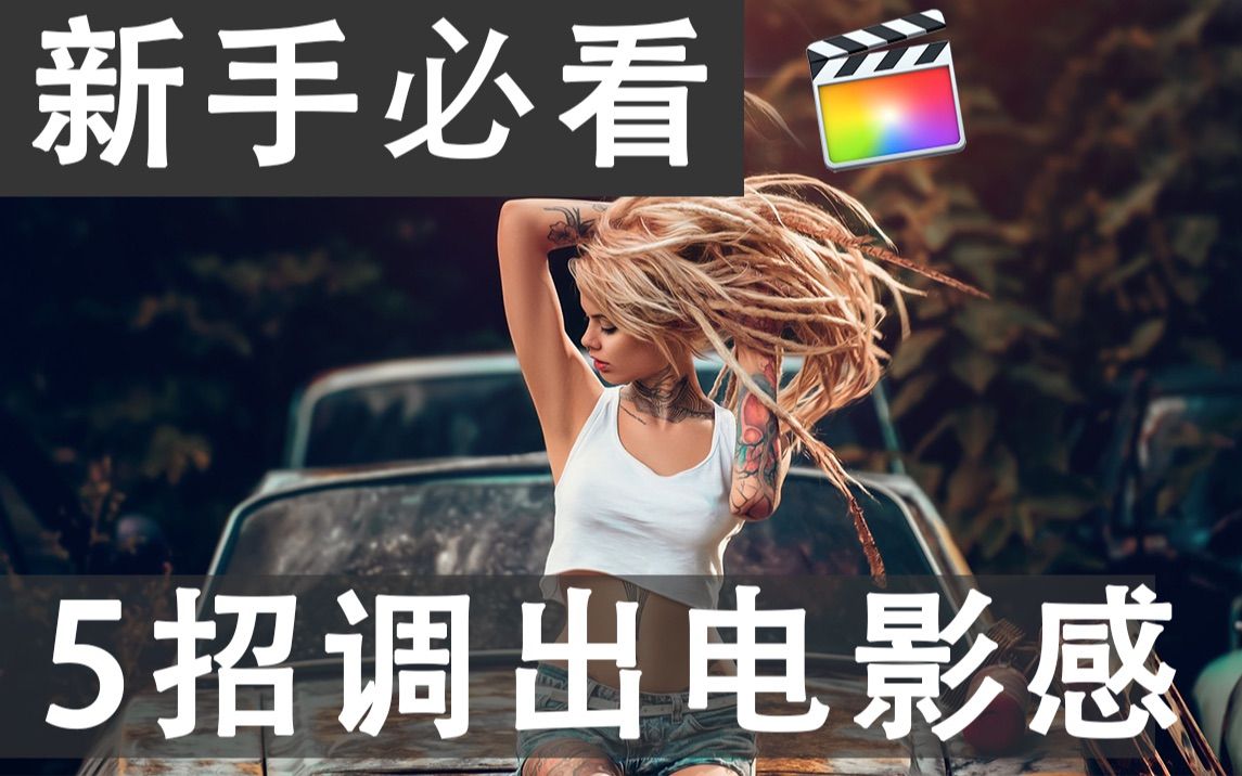 【FCPX】学会这4步,调色新手也能调出电影感大片效果!30种电影调色...