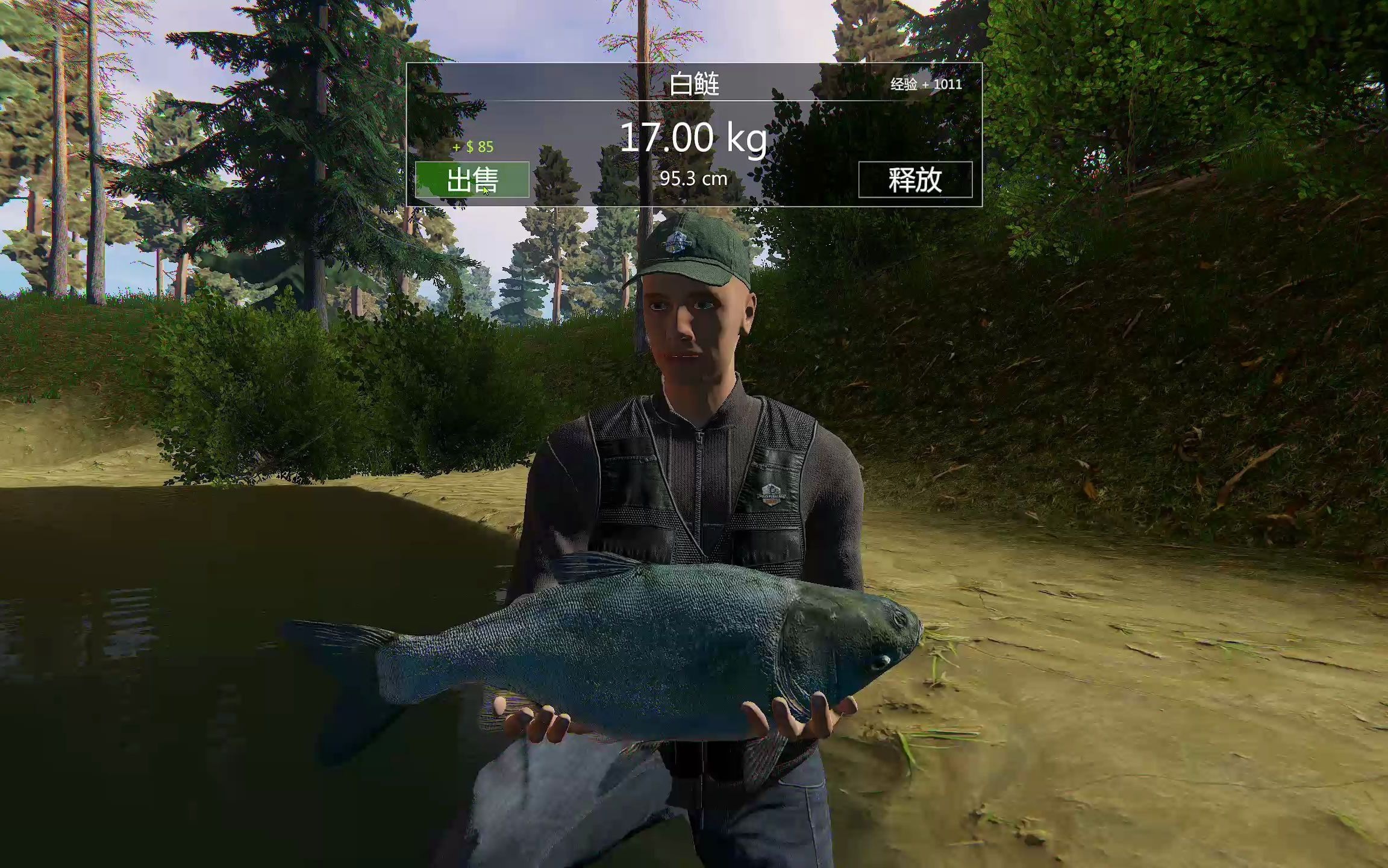 professionalfishing专业钓鱼,新手钓30KG白鲢方法,1级杆,线,轮,8级钩子