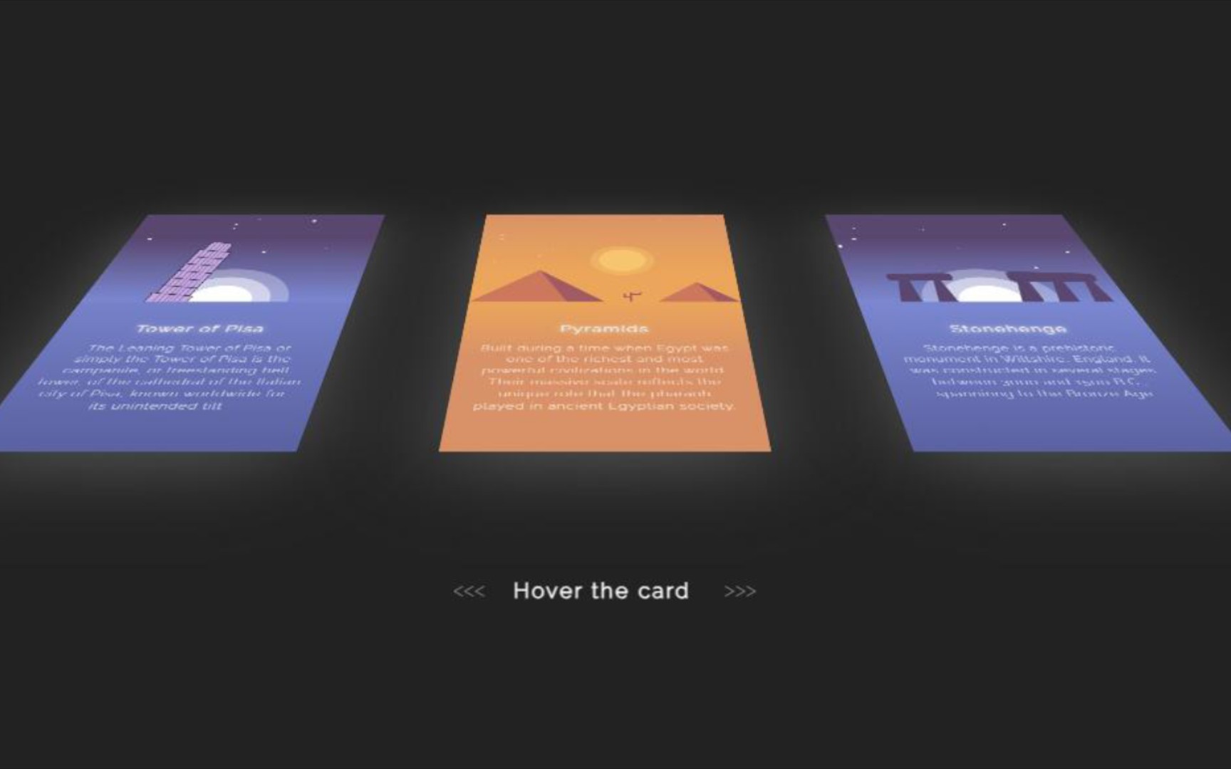 一个特别的CSS卡片效果[代码·手把手教程]