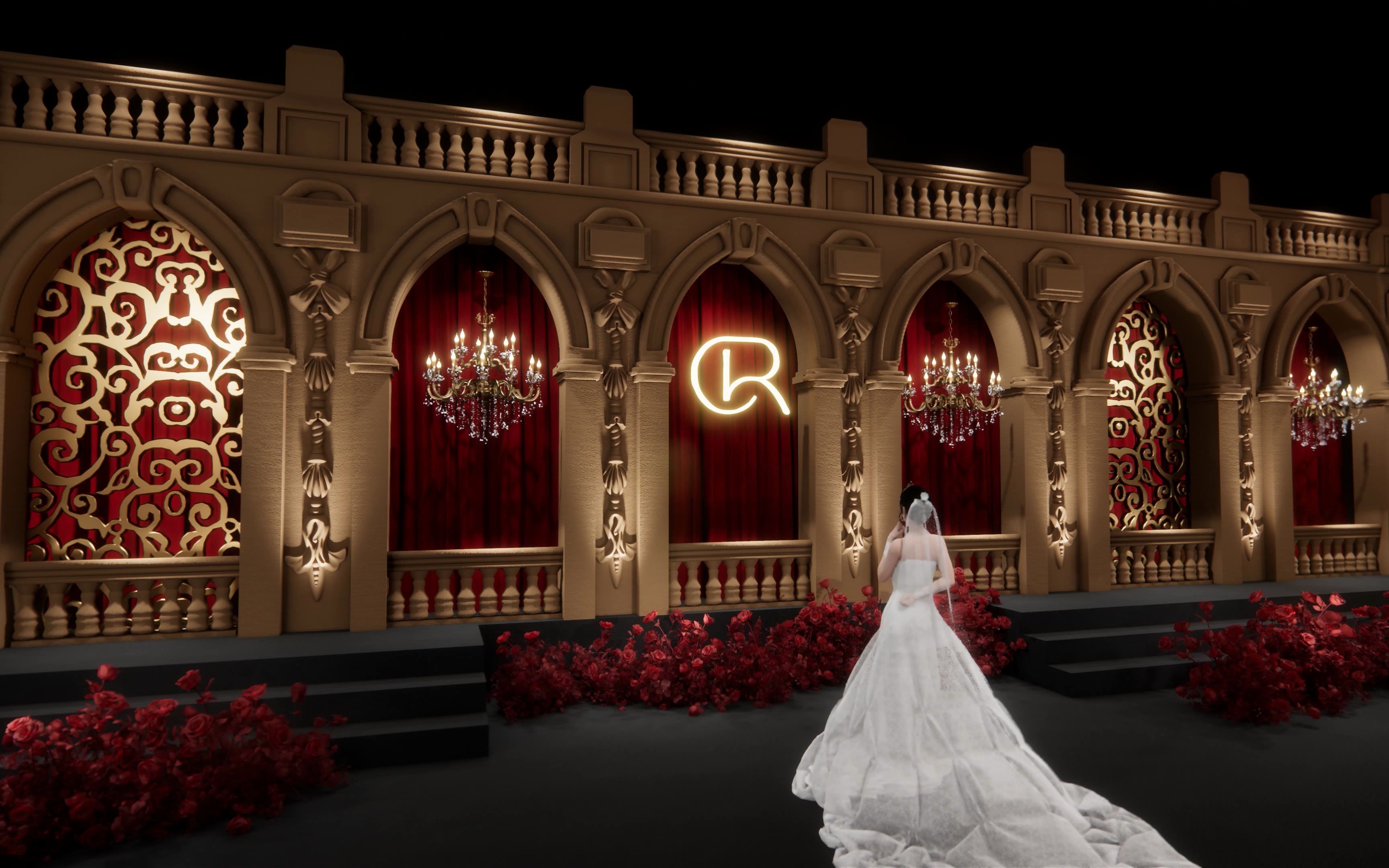 学员作品 婚礼SU 3D设计效果图 wedding