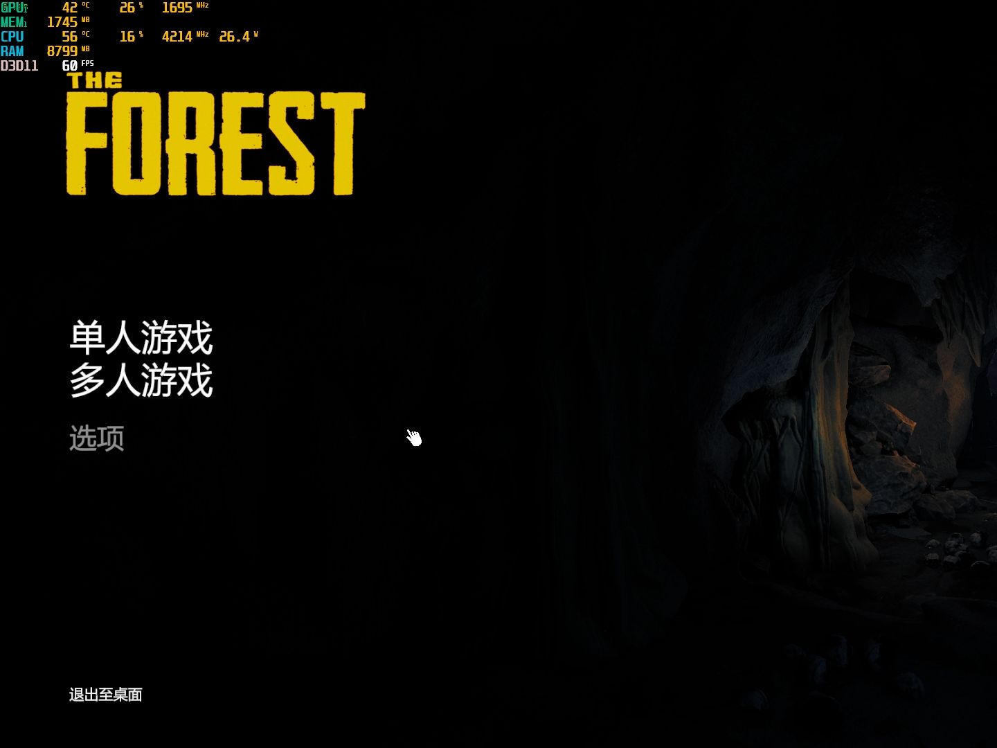 森林1 RTX3050TI 全高画质_单机游戏热门视频