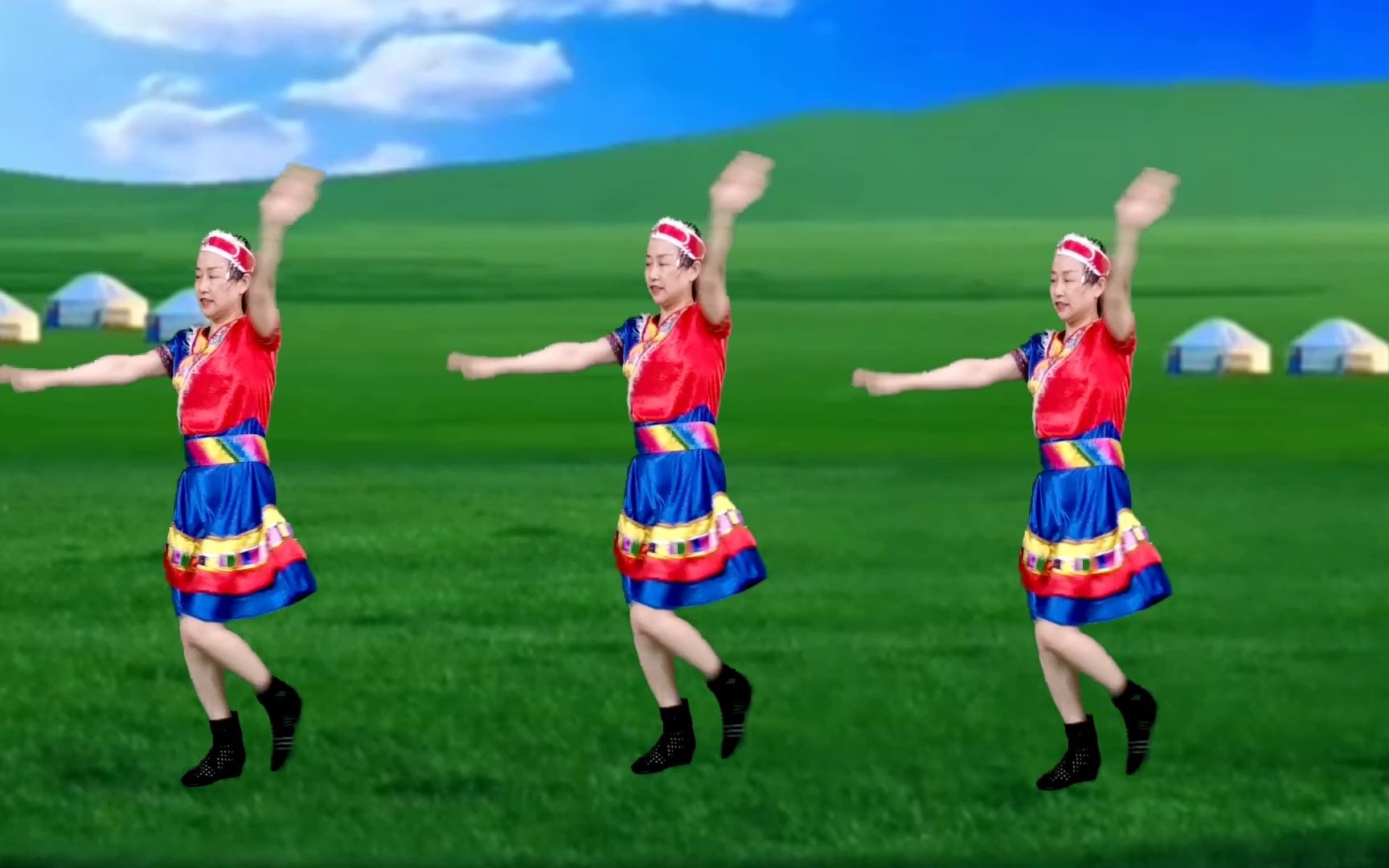 纯音乐DJ藏族广场舞《洗衣歌》音乐好听,舞蹈醉人,好看至极!