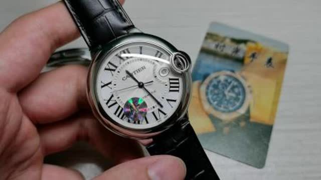 时光手表 18K白金壳卡地亚蓝气球42mm 大号蓝气球