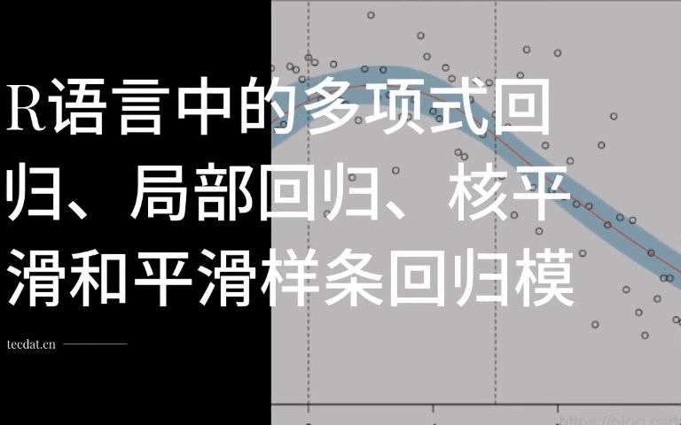 R语言中的多项式回归、局部回归、核平滑和平滑样条回归模型