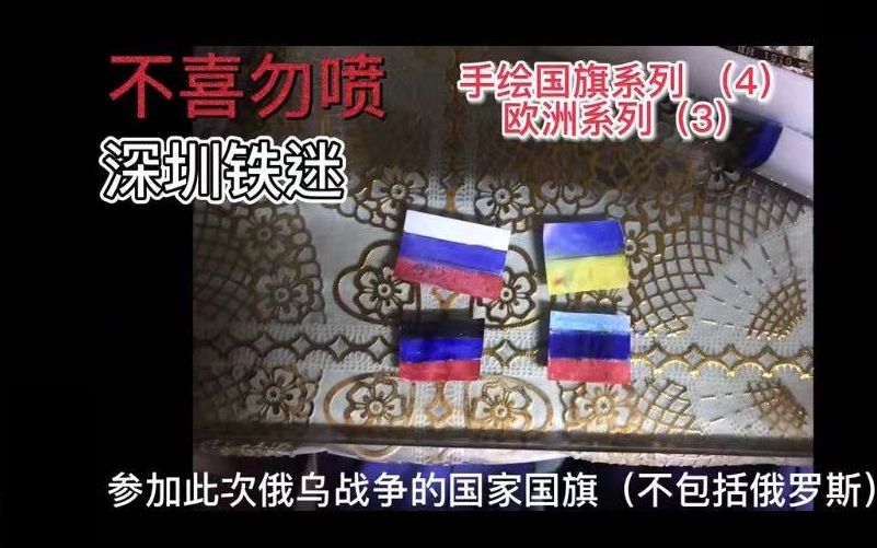【手绘】【手绘国旗系列(3)】【欧洲(2)】俄乌战争中参战的国家(不...