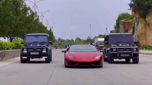 身价15位数的度花花公子连保镖开的都是G