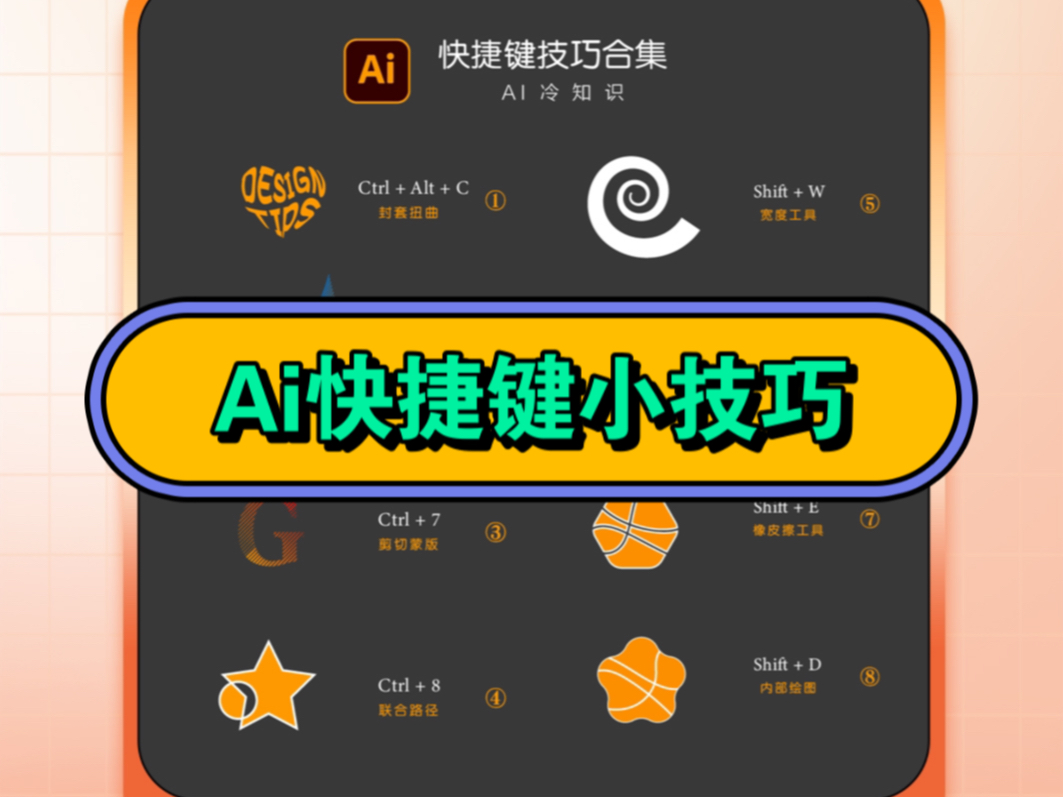 太干啦!ai快捷键小技巧合集,你都会用吗?