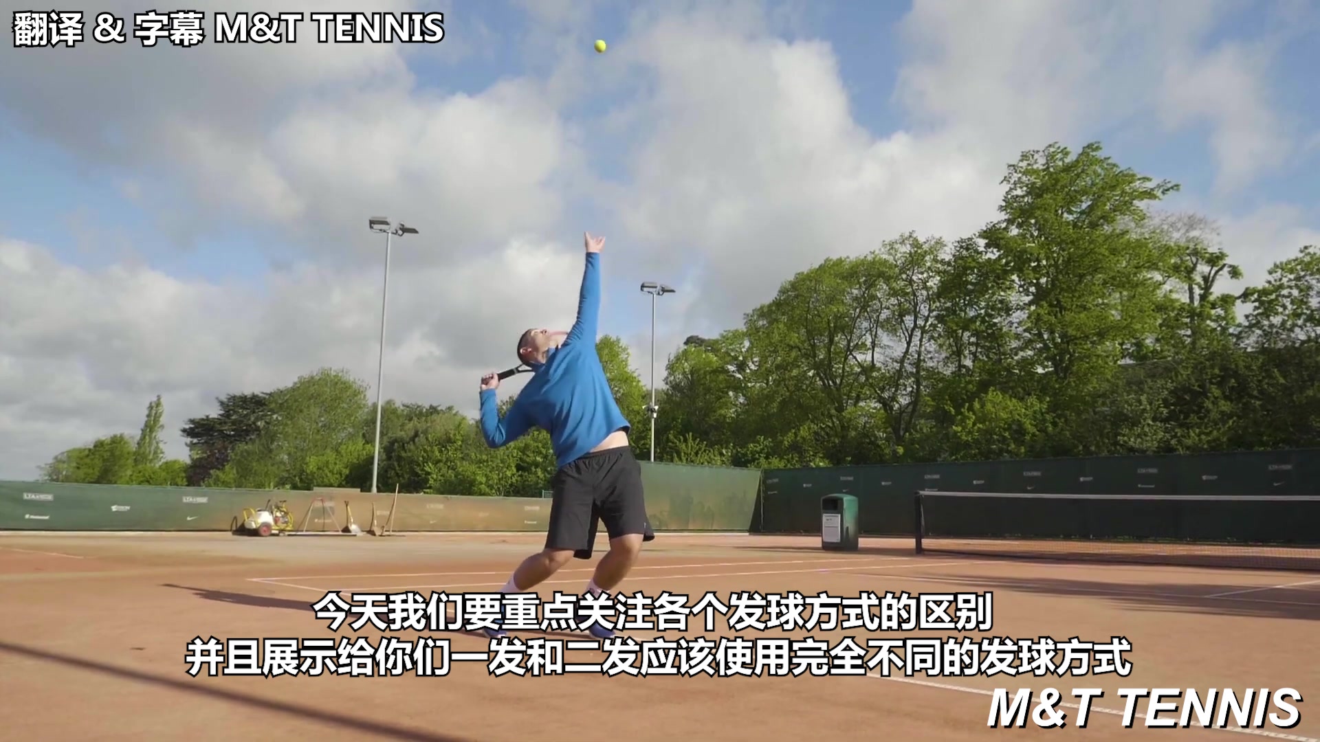 【TTT-西蒙网球教学/中字】如何二发?切发球和侧上旋发球教学!