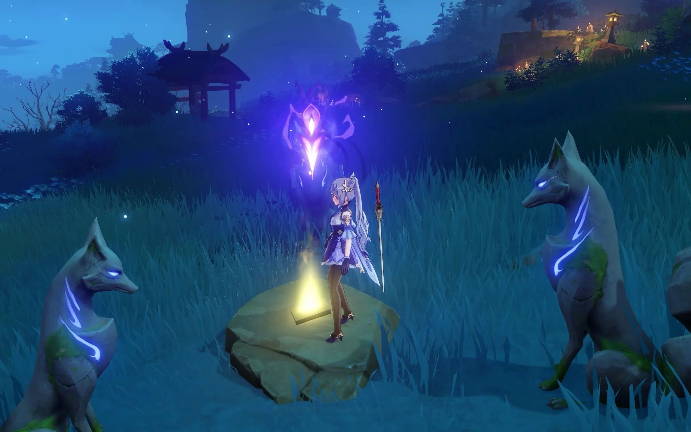 原神丨稻妻荒废神社任务解谜丨谜样的人影