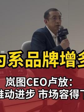 岚图CEO谈其他品牌与华为合作:竞争推动进步 市场多样性容得下大家...