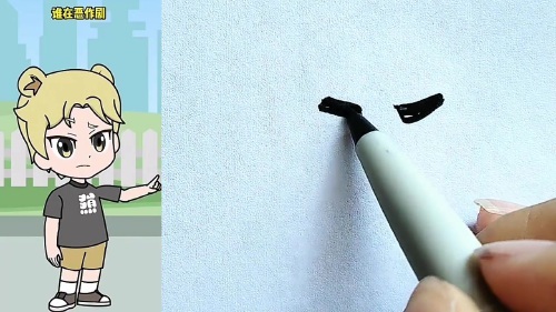 1005. 谁把他的车整脏了,创意简笔画,儿童画,一起学画画