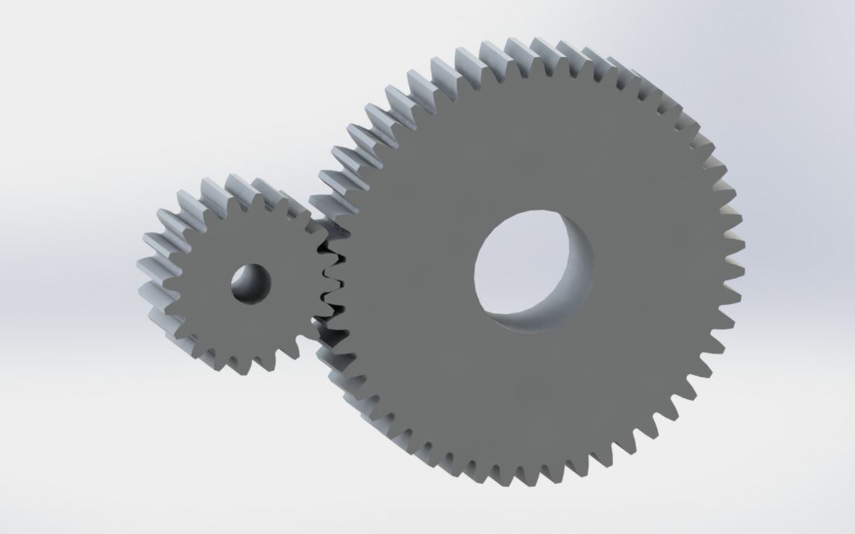 SolidWorks 视频教程:普通直齿轮绘制方法以及直齿轮的啮合装配方法...