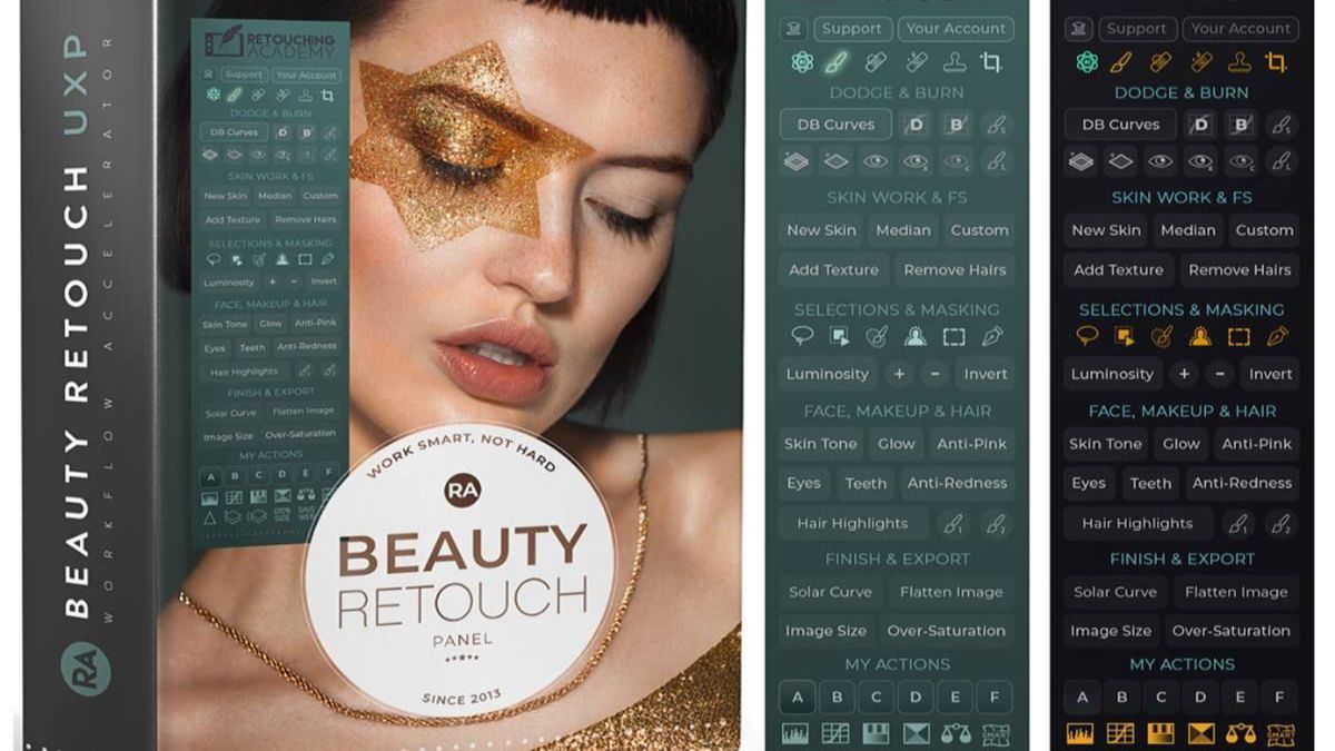 PS中文插件-D&B中性灰高低频商业级修图插件RA Beauty Retouch ...