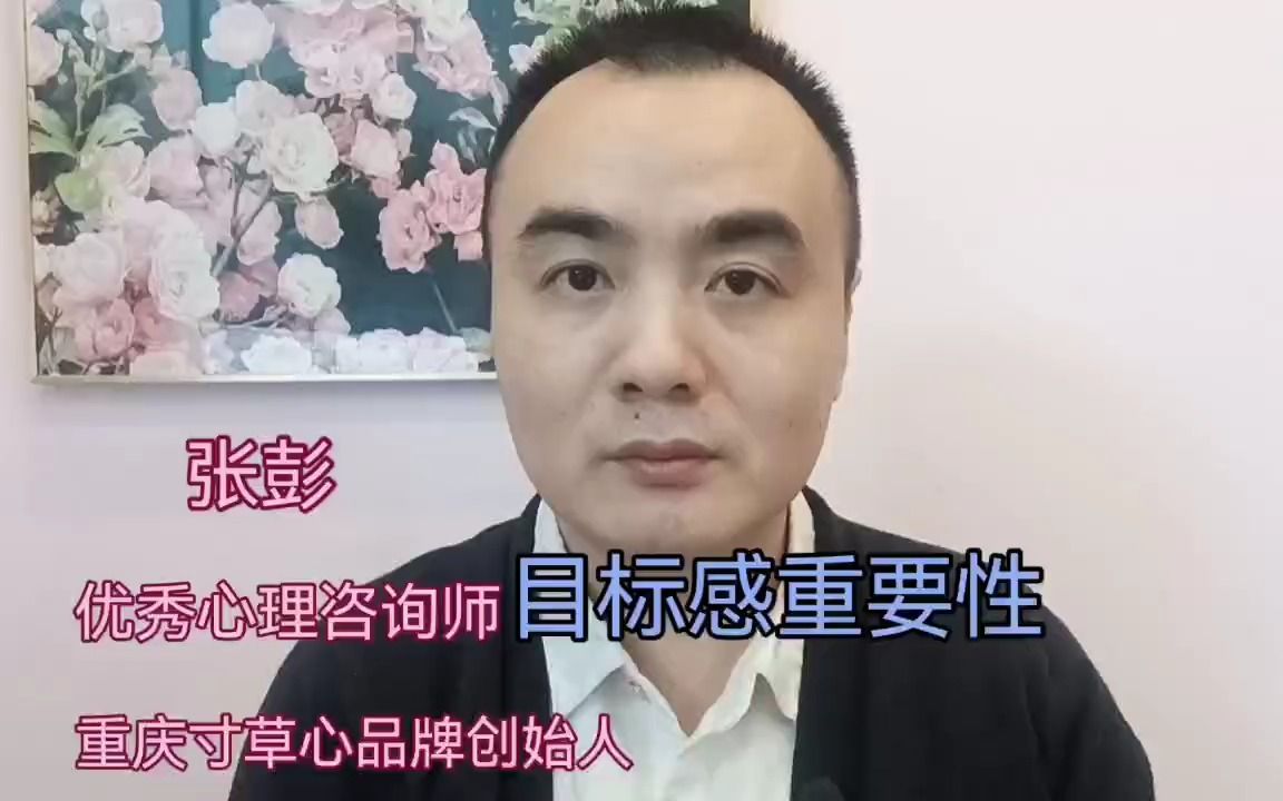 重庆在线心理医生线上心理咨询寸草心张彭谈目标感重要性