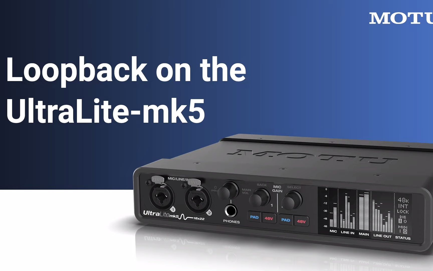 MOTU 全系列 Loopback 详细解释