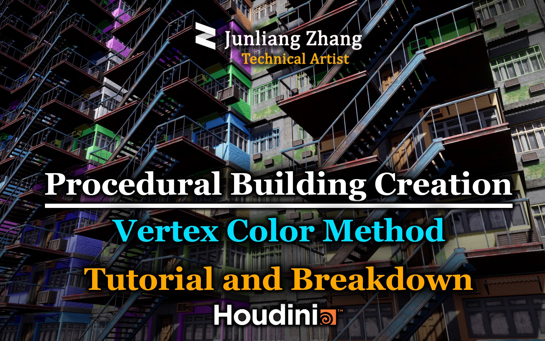 虚幻4个人教程系列01: 程序化建筑创建:使用Shader控制顶点色位移和...