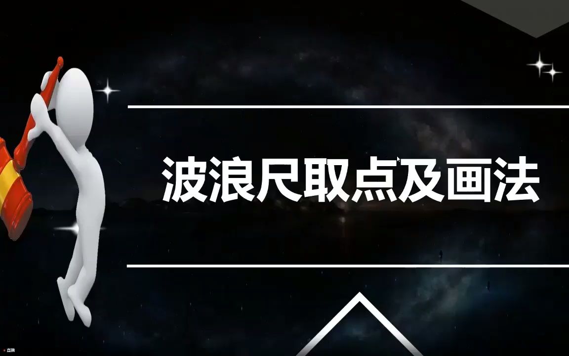 波浪尺取点及画线,波浪尺正确用法,第一讲