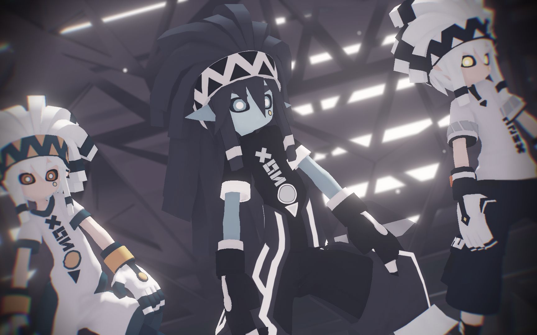 【MMD/凹凸】三色帕的屋顶着火