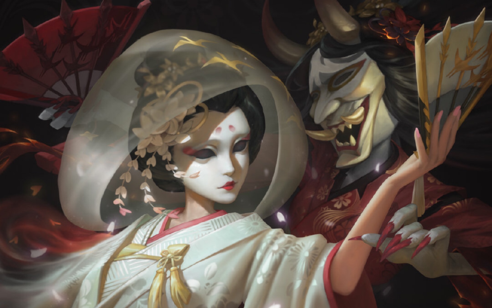 【第五人格】第四赛季红蝶礼包:白无垢特效展示(稀世时装+珍奇挂件)