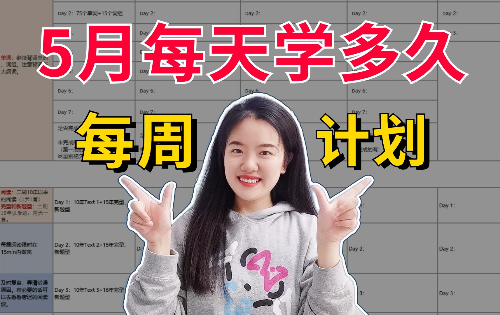 5月规划|玩好+学好!(附周计划详细表)