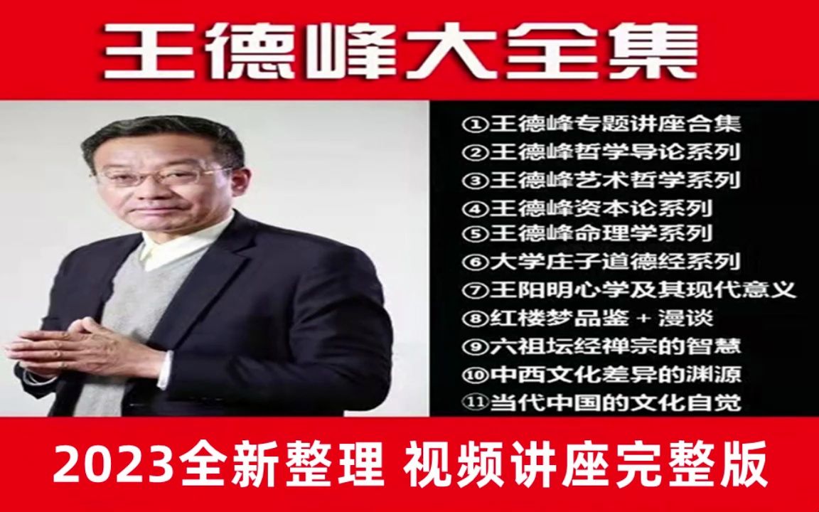 王德峰命理学 八字讲座视频【2023新命理学全集200GB】