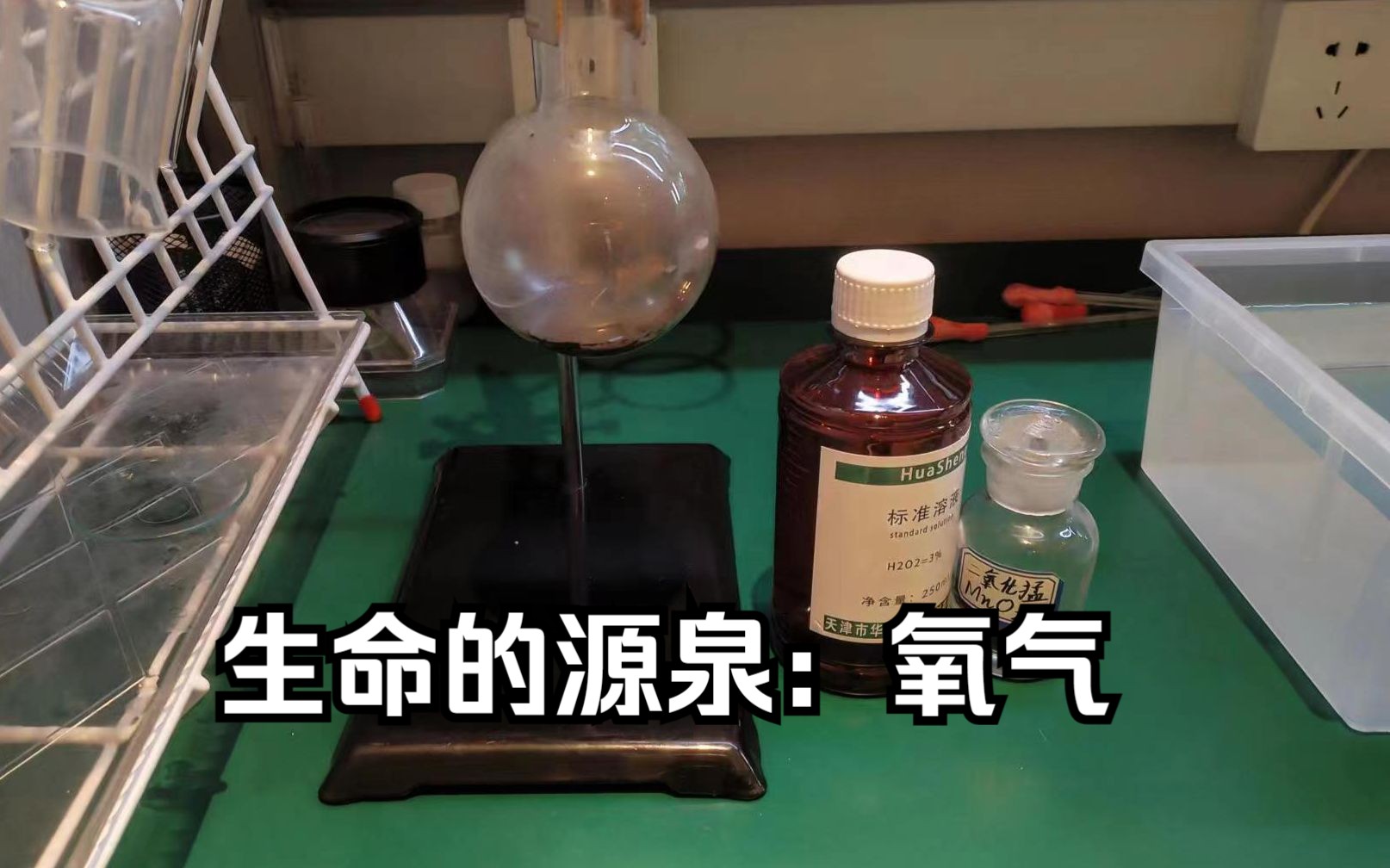 【生命的源泉】二氧化锰催化过氧化氢制取氧气与其性质