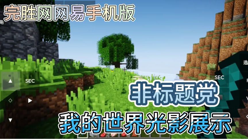 手机玩我的世界JAVA版开光影展示,Pojav启动器