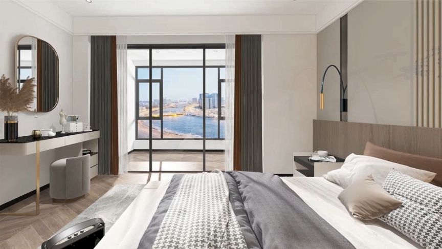 现代风格卧室装修效果图,实用美观