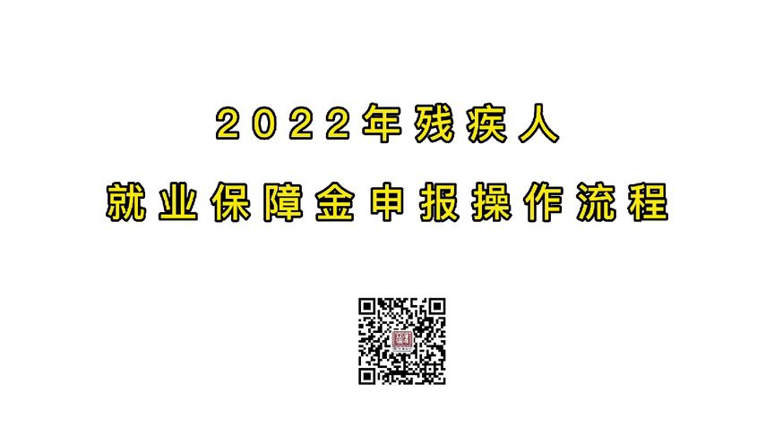2022残疾人就业保证金申报操作流程