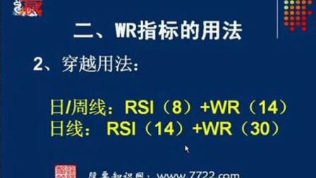 技术指标详解全集29 WR指标精解四