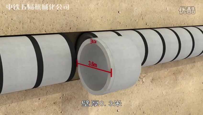 中铁五局顶管施工动画