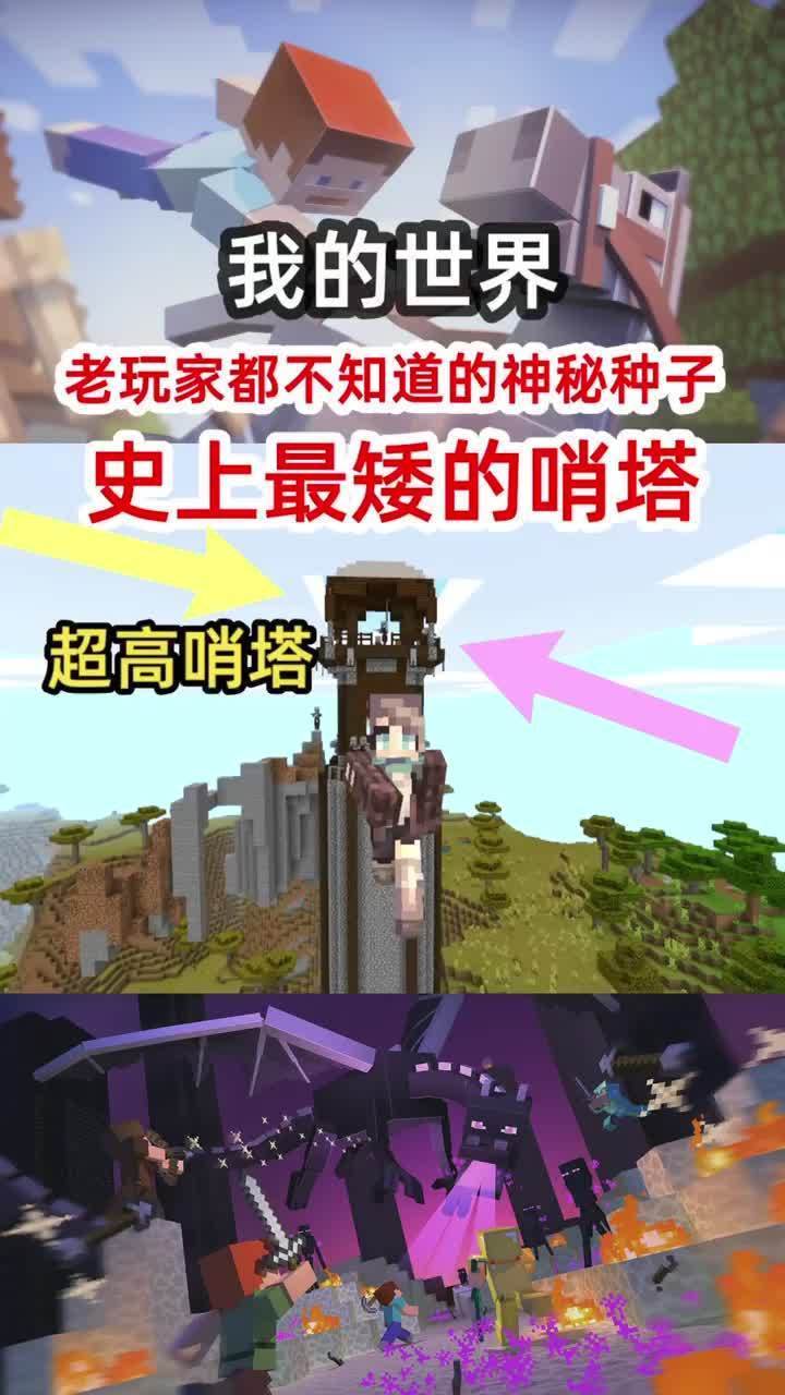 我的世界老玩家都不知道的最高的哨塔我的世界游戏游戏神转折