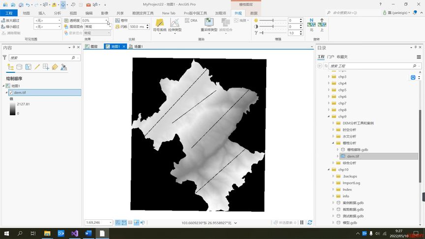 ArcGIS 栅格数据真正去掉黑边