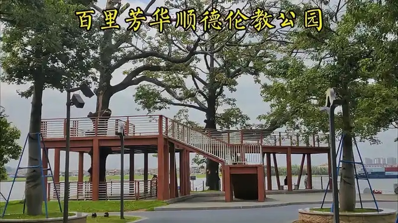 百里芳华顺德伦教公园,看红棉渡语,顺德水道,灯光秀等环境优美