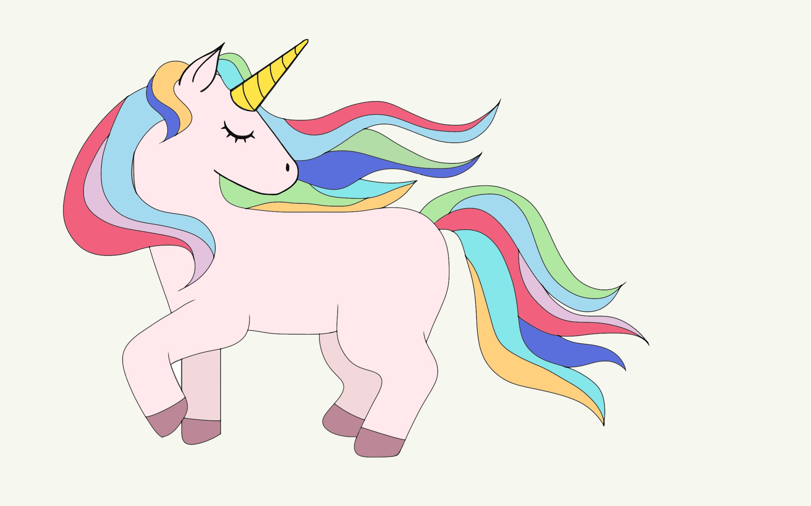 【双语儿童画】独角兽ߦ�~零基础教程(带讲解)