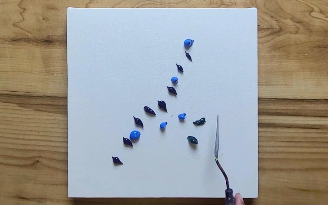 【丙烯画】简单的丙烯花画/适合新手临摹/新手入门级教程演示