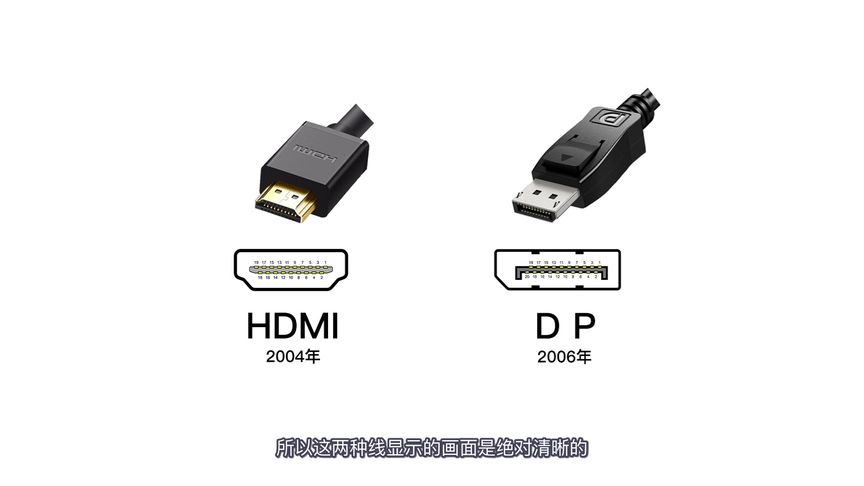 HDMI和DP谁更强?科普VGA、HDMI和DP等显示器连接线的区别!
