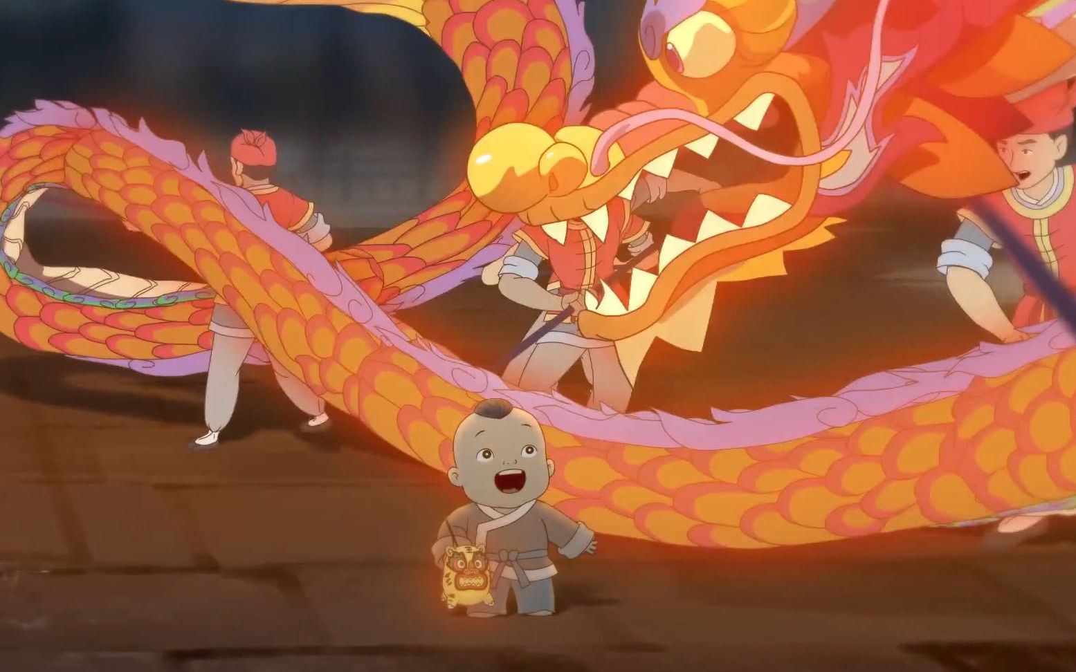 你们家乡怎么过春节的?看看这部动画,古人过年太喜庆了
