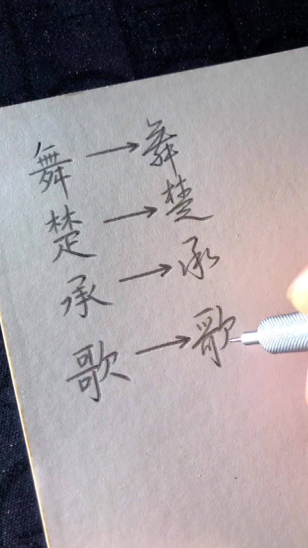复杂字简单写,这就是行书的魅力,你学会了吗