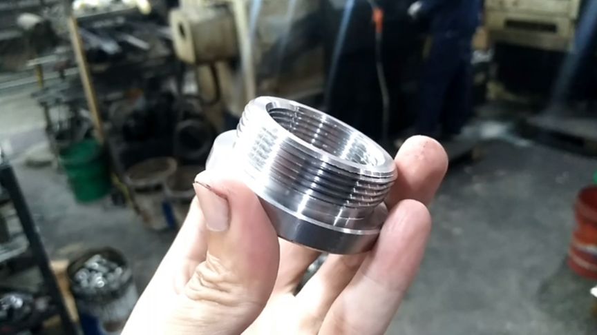 车工阿牛车不锈钢螺纹工件,G71二型和G76编程,循环编程很快