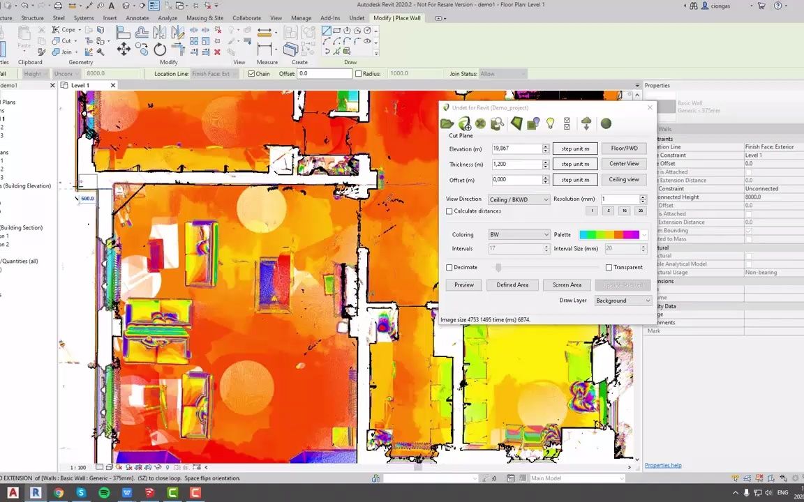 Undet for Revit 可以成倍提升点云建模速度