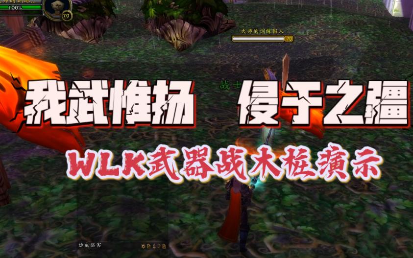 WLK武器战怀旧服80级版本武器战顺劈舞新手教学演示