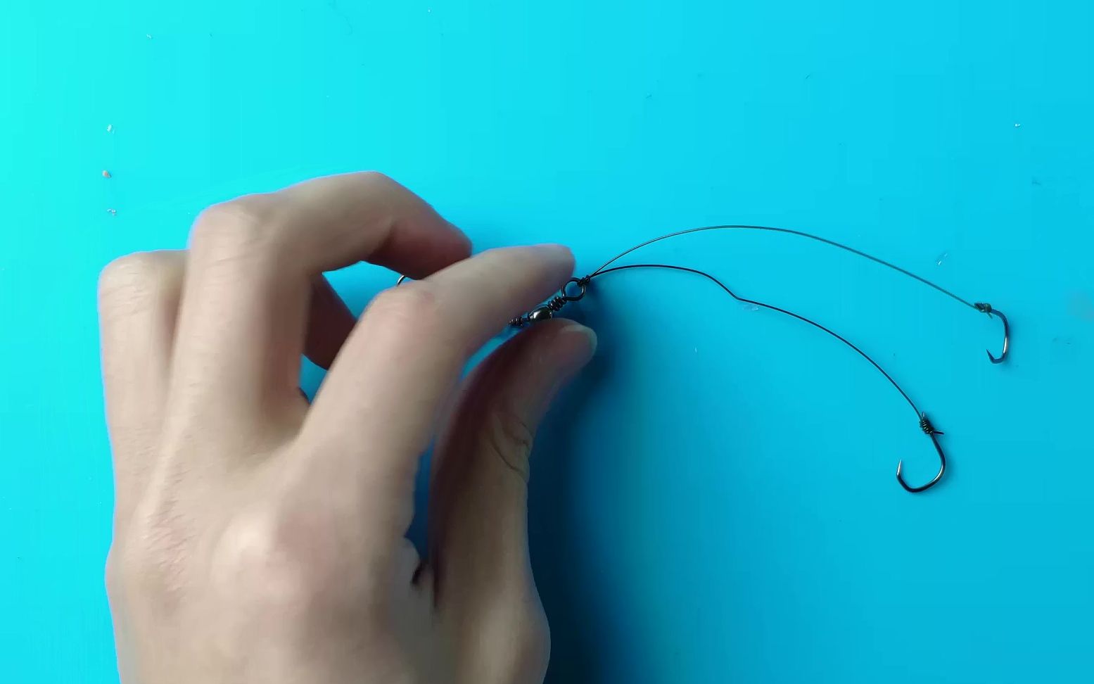 子线双钩连接8字环的2种方法