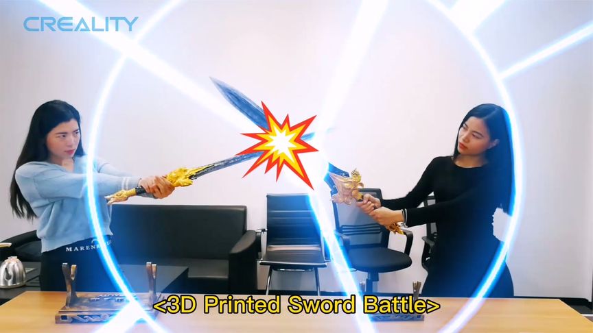 一款相当吸晴的3D打印模型,美女耍起来酷劲十足!