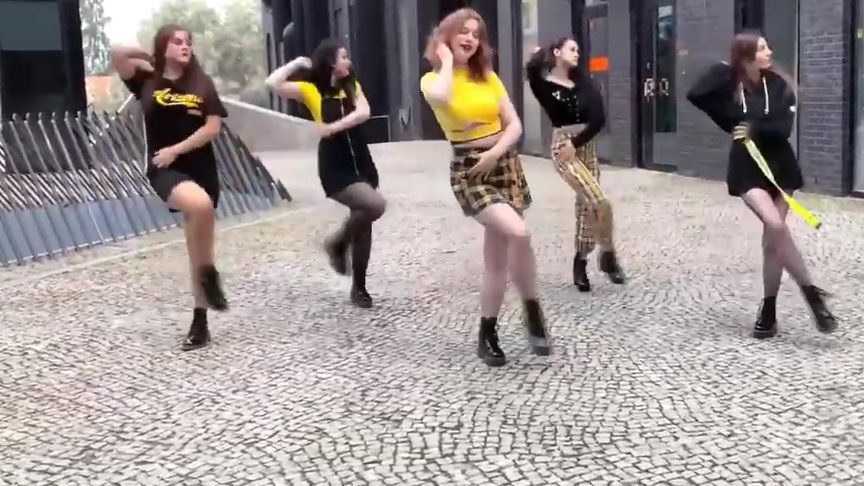 外国美女舞团翻跳舞蹈GetIt,很喜欢