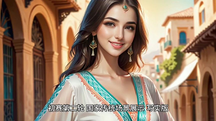 AI画世界各地美女能有多好看?-北非组-初赛第二轮-写实版